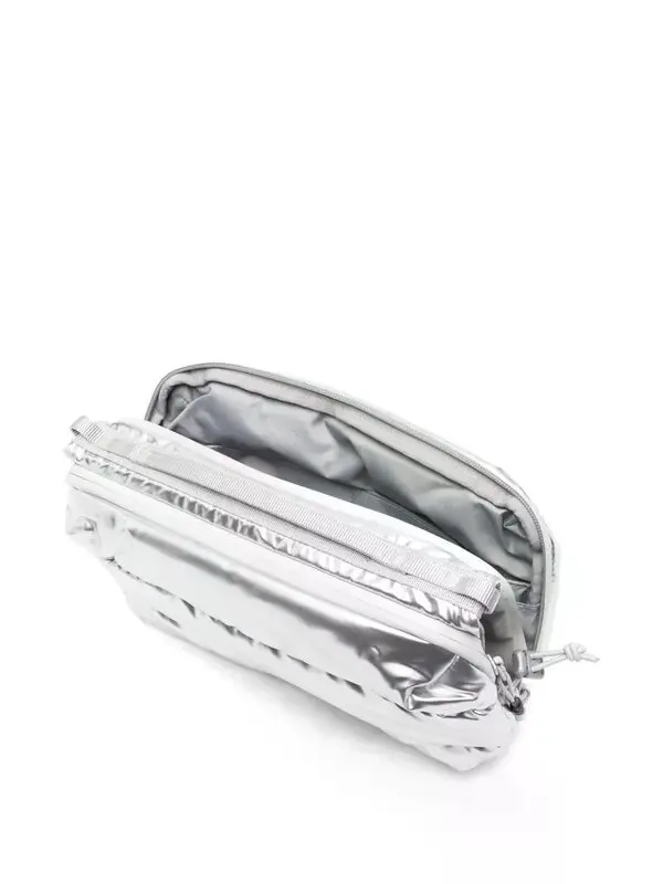 TOPOLOGIE Large Bottle Sacoche Quilted Metallic Clutch Bag