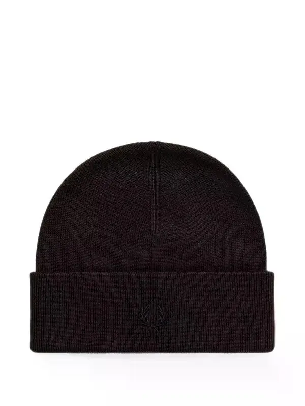 Fred Perry Embroidered-logo Beanie Hat