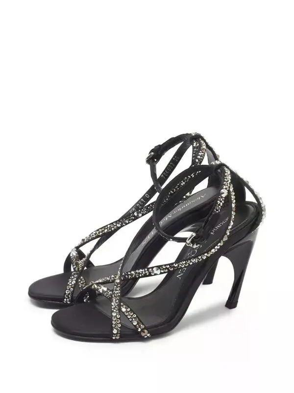 Alexander McQueen Twisted Armadillo Embellished Sandals