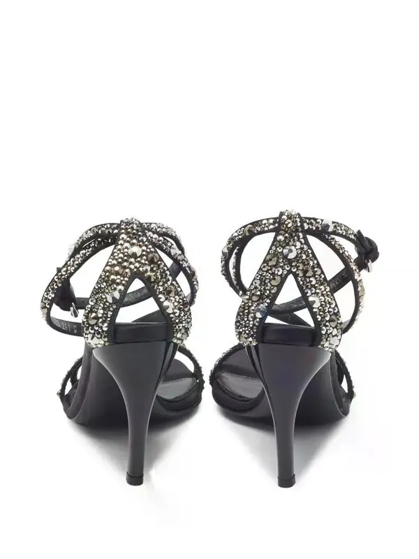 Alexander McQueen Twisted Armadillo Embellished Sandals