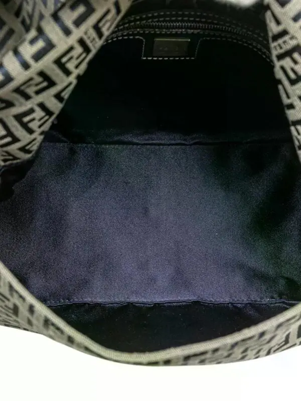Fendi 2000-2010 Zucchino Canvas Mamma Forever Shoulder Bag