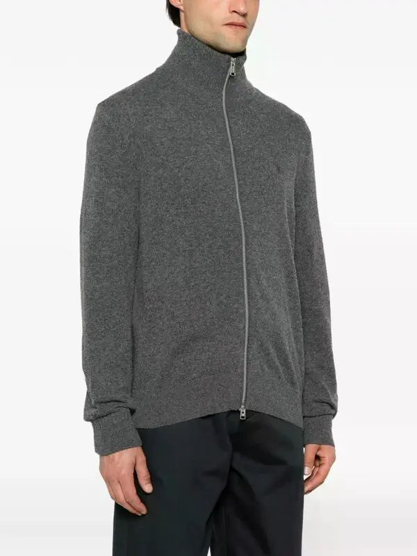 Marc O'polo Zip-up Knitted Cardigan - Grey