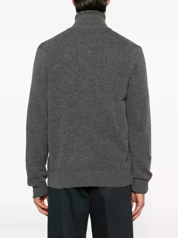 Marc O'polo Zip-up Knitted Cardigan - Grey
