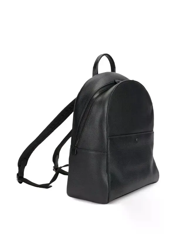 GIANNI CHIARINI Florence Pebbled Leather Backpack - Black