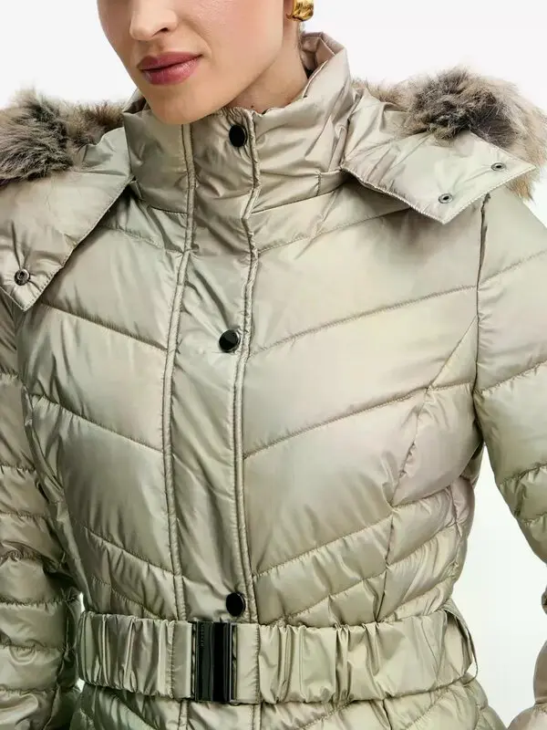 MORGAN Quilted Faux-fur-trim Jacket