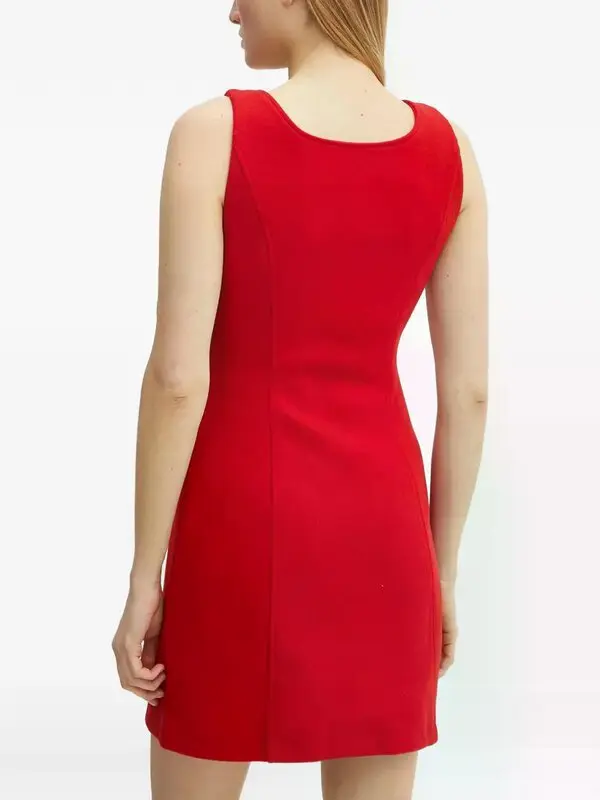MORGAN Zip-up Patch-pocket Mini Dress