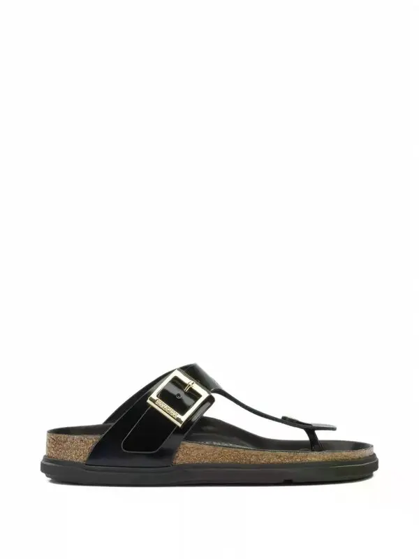 BIRKENSTOCK Gizeh Droplet Buckle Sandals - Black