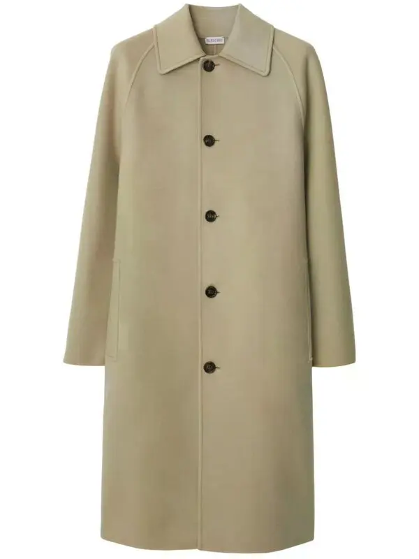 Burberry Car Wool Midi Coat