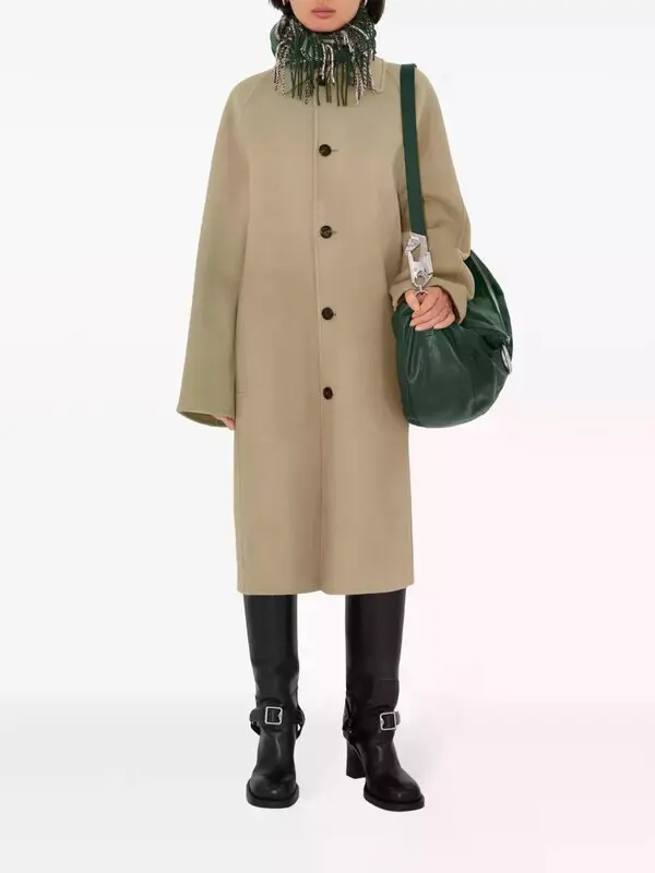 Burberry Car Wool Midi Coat