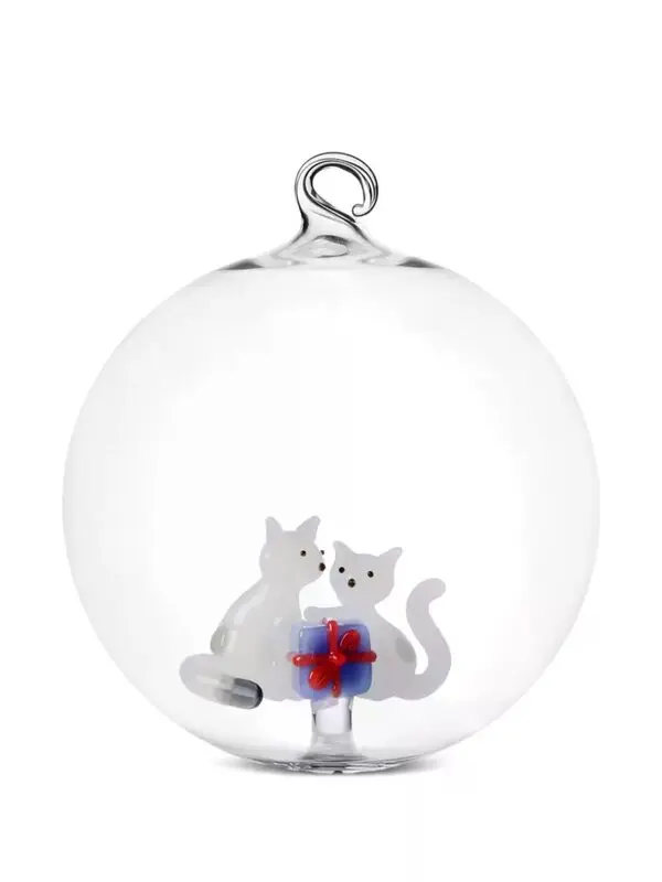 ICHENDORF MILANO Cat-motif Christmas Ornaments - White