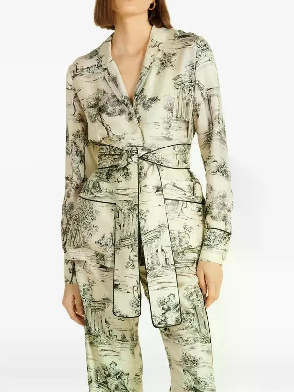 DMN PARIS Ava Toile De Jouy Blouse