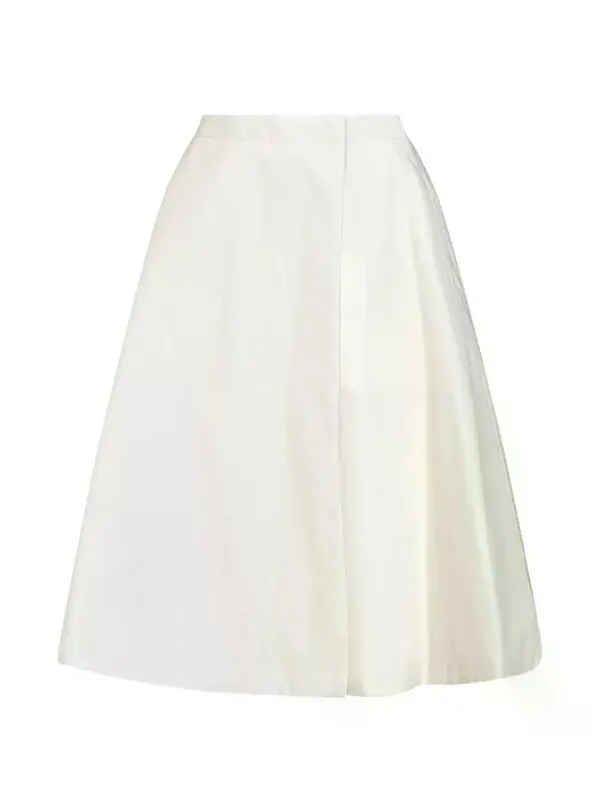 Moncler Wrap Flared Midi Skirt - Neutrals