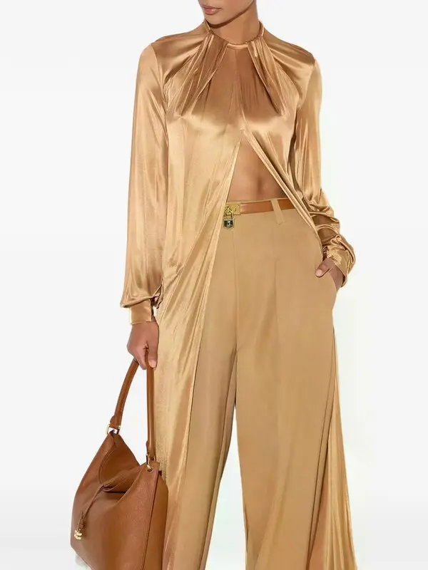 Elisabetta Franchi Blouse In Shiny Jersey Fabric