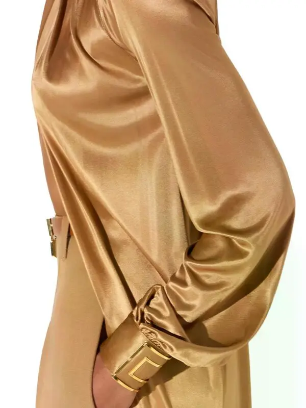 Elisabetta Franchi Blouse In Shiny Jersey Fabric