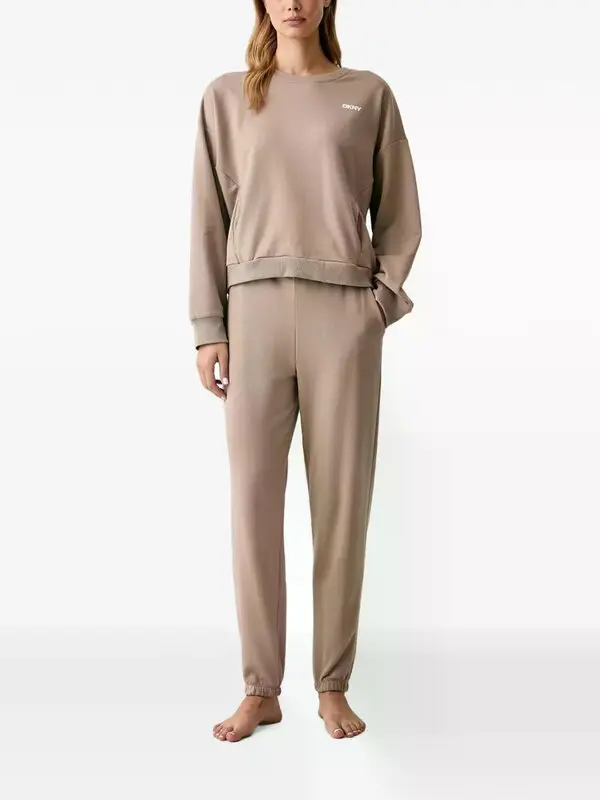 Dkny Logo-print Pyjamas - Neutrals
