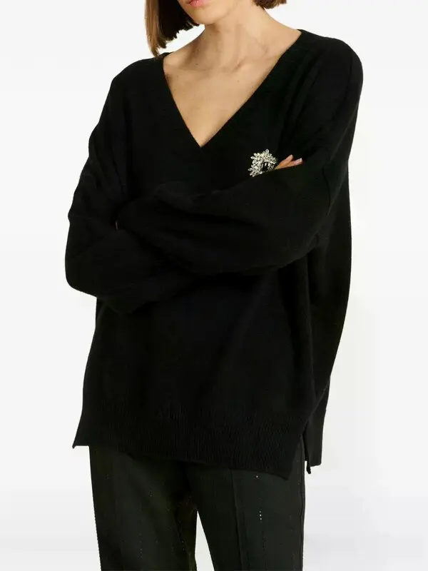DMN PARIS Perle Crystal-embellished Sweater