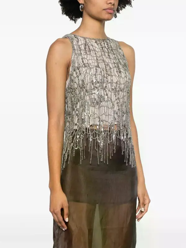 Brunello Cucinelli Monili-chain Detailed Top