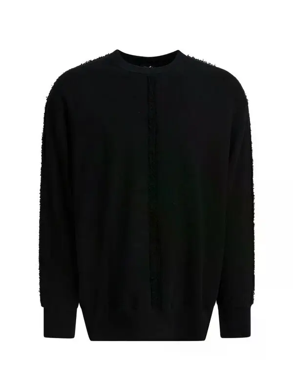 Comme Des Garçons Raw-edge Long-sleeve Cotton Sweatshirt