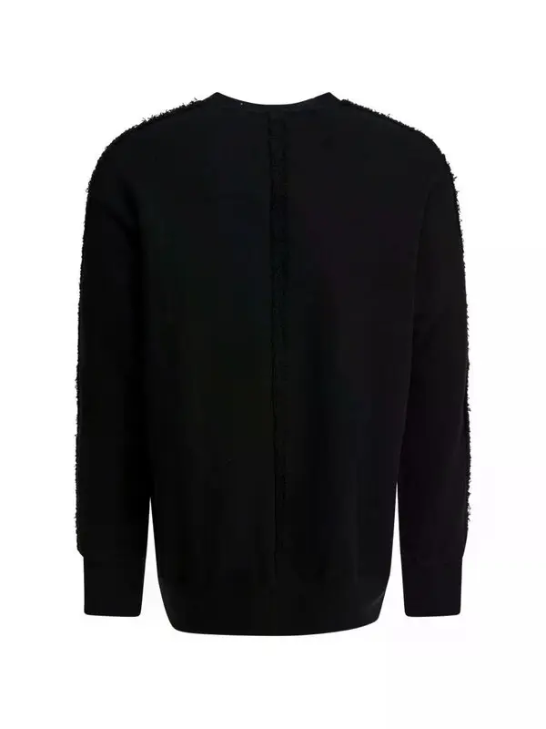 Comme Des Garçons Raw-edge Long-sleeve Cotton Sweatshirt