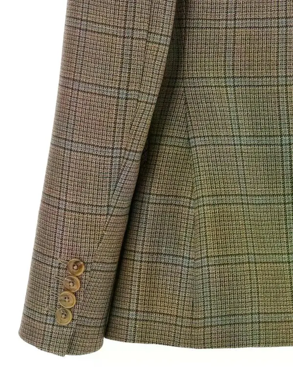 BLAZÉ MILANO Everynight Check-pattern Wool Blazer
