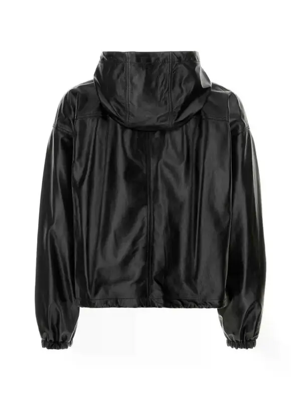 Fendi Hooded Leather Jacket