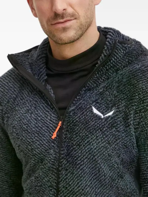 SALEWA Fleece-textured Hooded Jacket