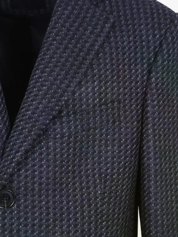 Zegna Double-breasted Wool Coat - Blue