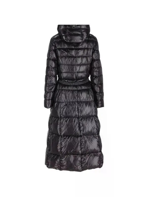 Herno Belted Quilted Coat - Black
