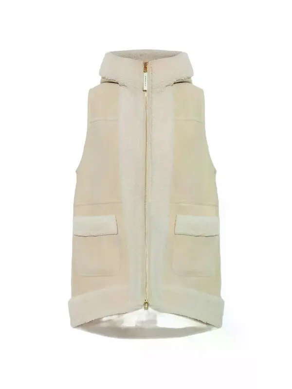 Bogner Lona Shearling-trim Hooded Gilet