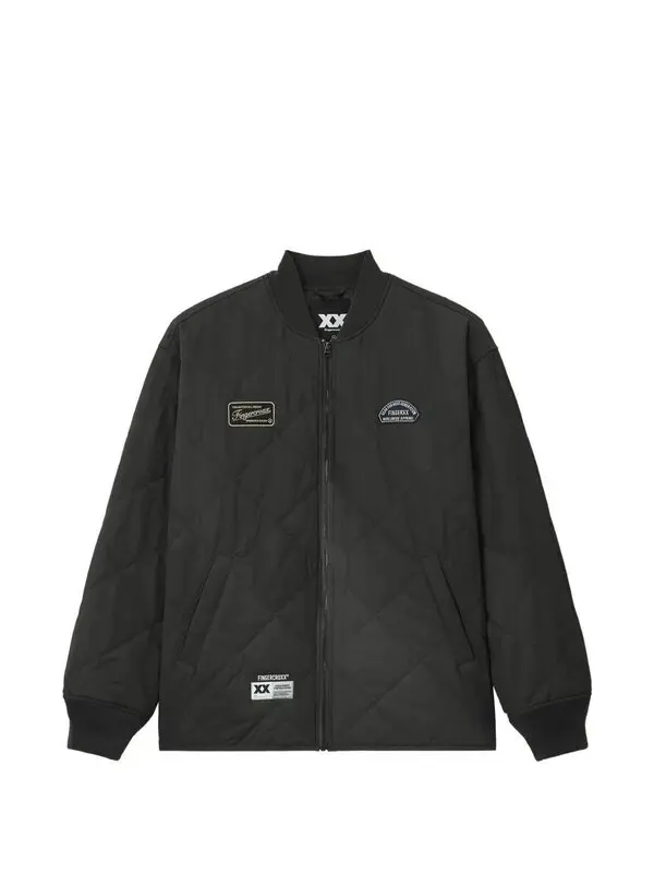 FINGERCROXX Quilted Logo-patch Jacket