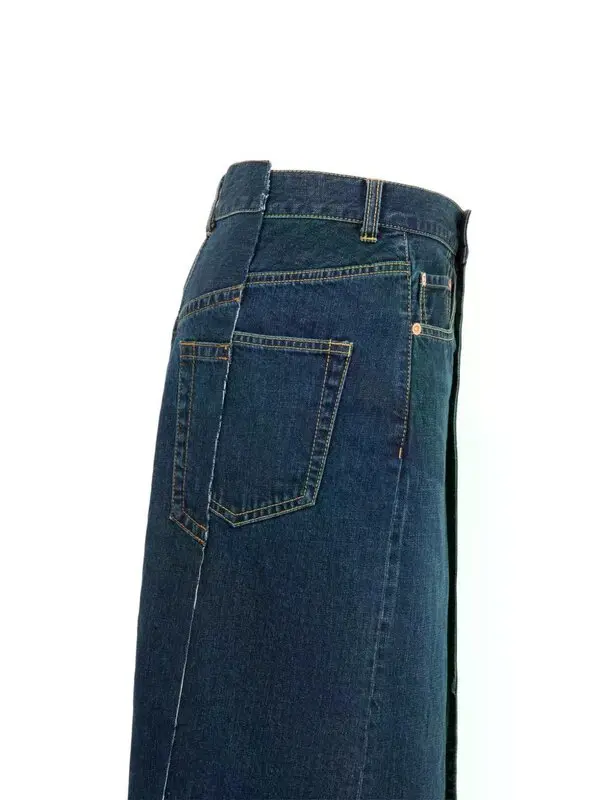 Sacai Asymmetric Wrap Maxi Skirt