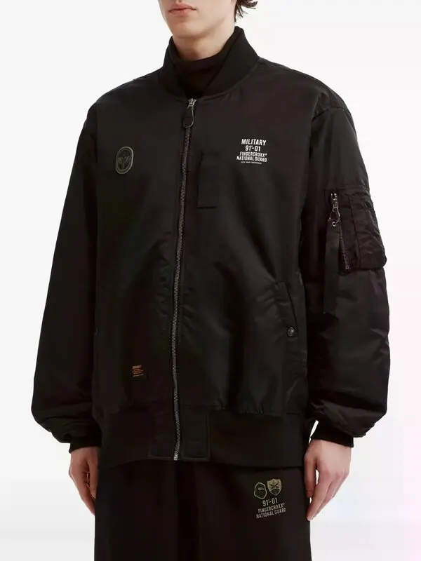 FINGERCROXX Logo-print Bomber Jacket