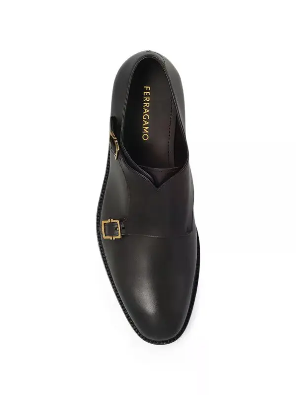 FERRAGAMO Double Monk Strap Shoes