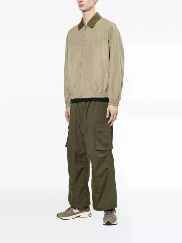Comme Des Garçons Corduroy-collar Panelled Jacket