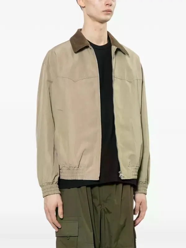 Comme Des Garçons Corduroy-collar Panelled Jacket