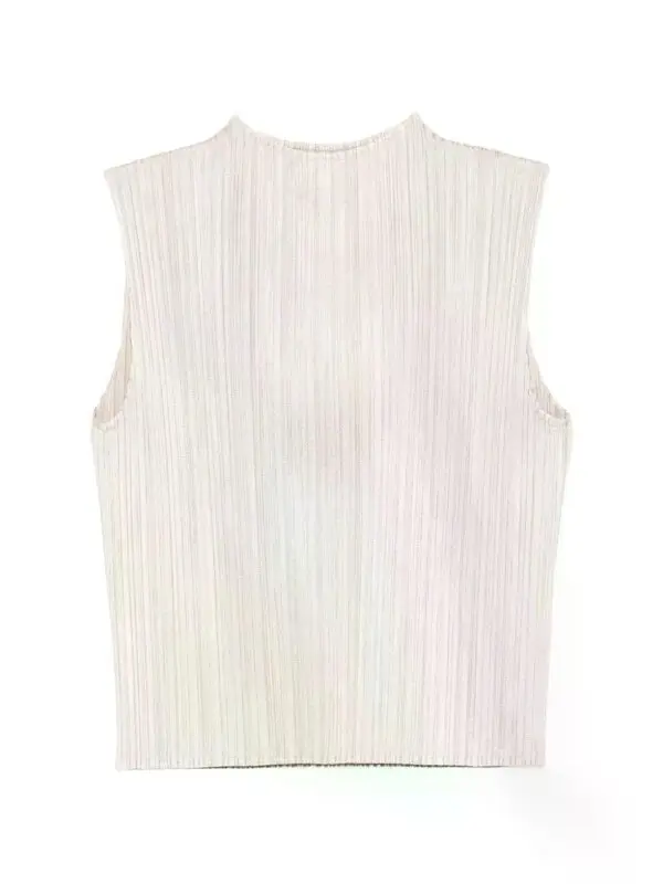 Issey Miyake Pleated Sleeveless Top