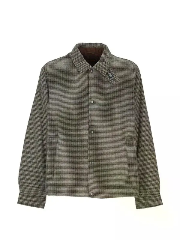 Woolrich Houndstooth-pattern Snap-fastening Jacket