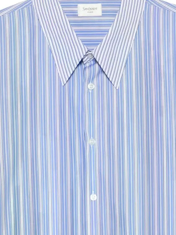 Saint Laurent Striped Long-sleeve Shirt