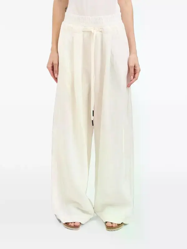 Andrea Ya'aqov Wide-leg Drawstring Trousers