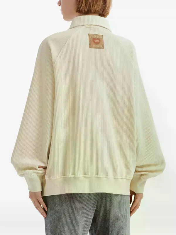 FINGERCROXX Corduroy Quarter-zip Sweatshirt