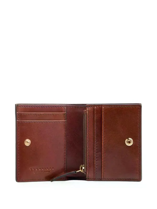 THE BRIDGE Leather Bi-fold Wallet - Brown