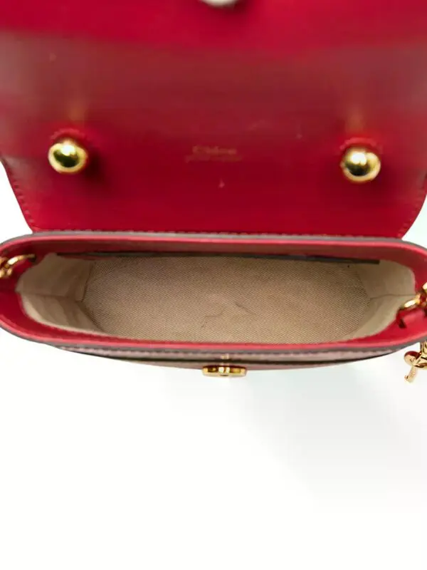 Chloé 2020 Croc Embossed Leather Aby Lock Satchel