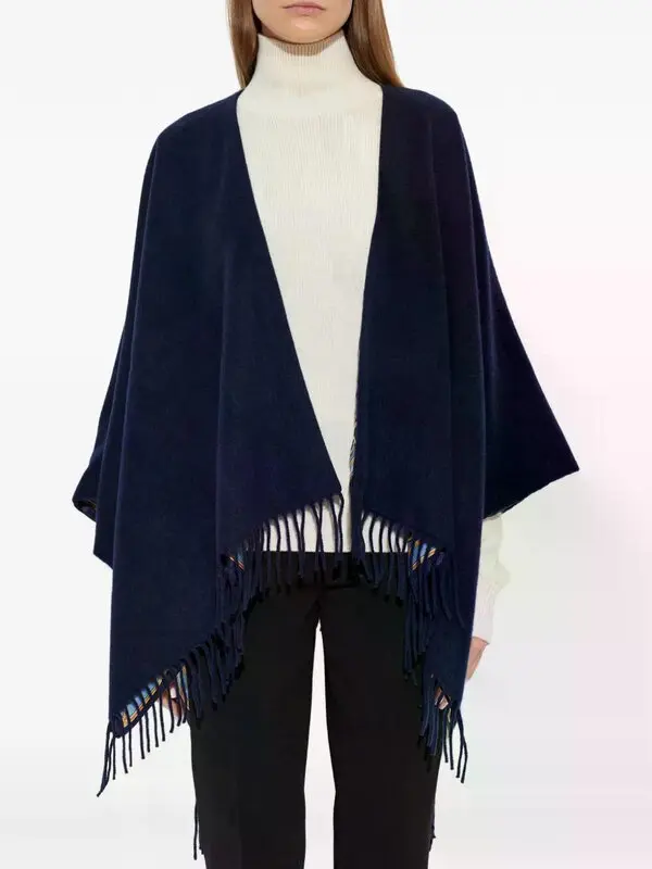 FERRAGAMO Feline-print Cashmere And Silk Reversible Cape