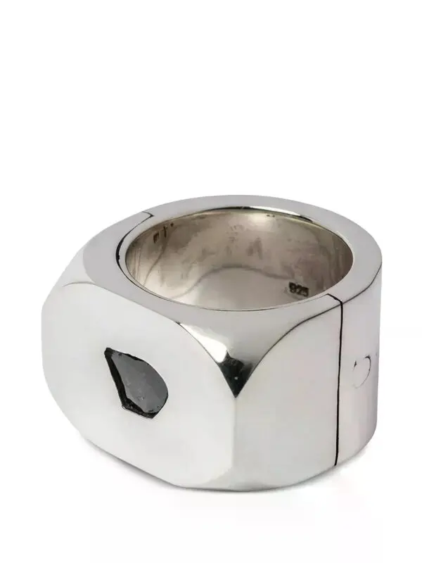 PARTS OF FOUR Sistema Sterling Diamond Ring - Silver