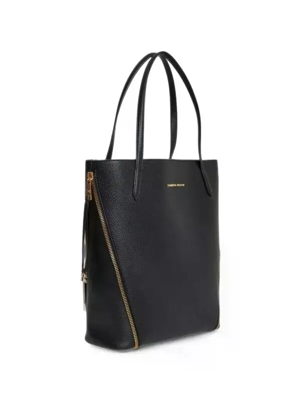 Elisabetta Franchi Zip-detail Pebbled Tote Bag