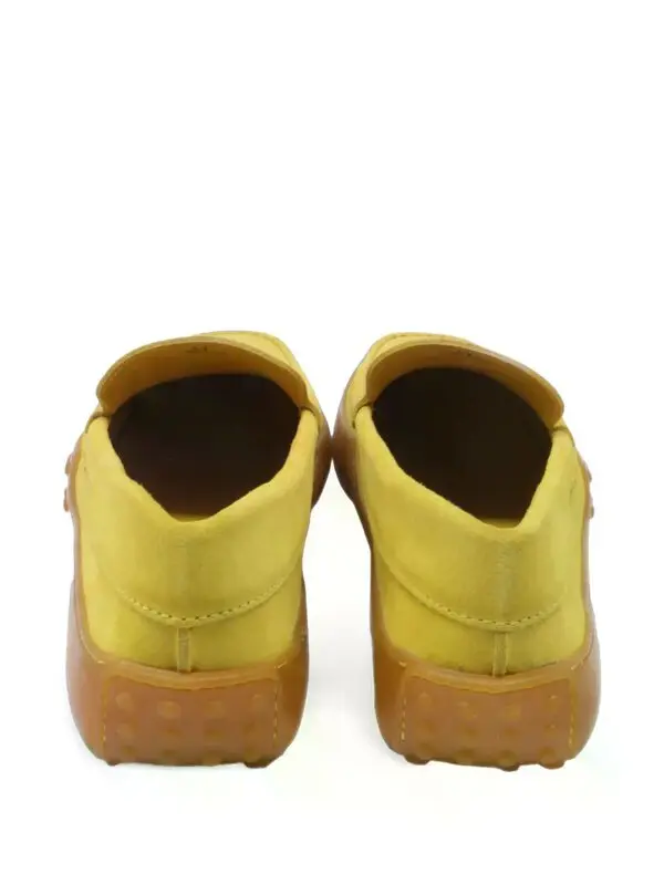 TOD'S Rubber Sole Loafers - Yellow