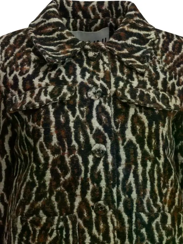 GANNI Leopard Blazer
