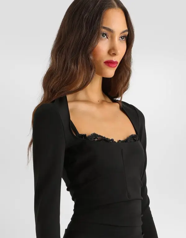 Dolce & Gabbana Jersey Sheath Dress Collection Viscose