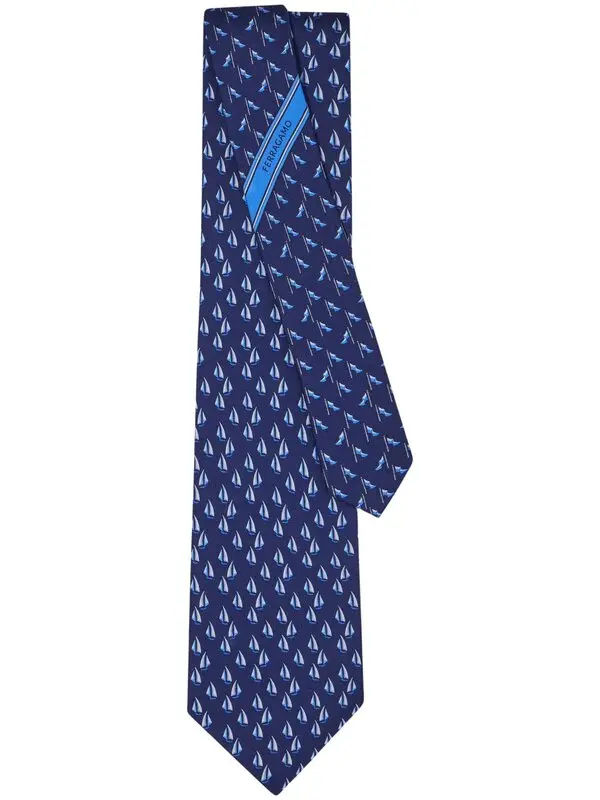 FERRAGAMO Catamarano Tie By