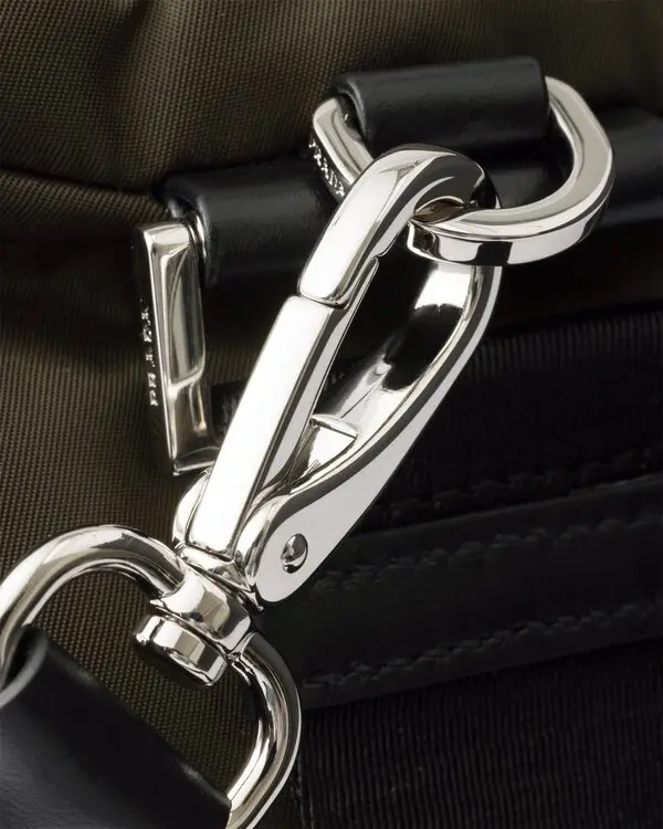 Prada Explore Re-nylon And Leather Bag
